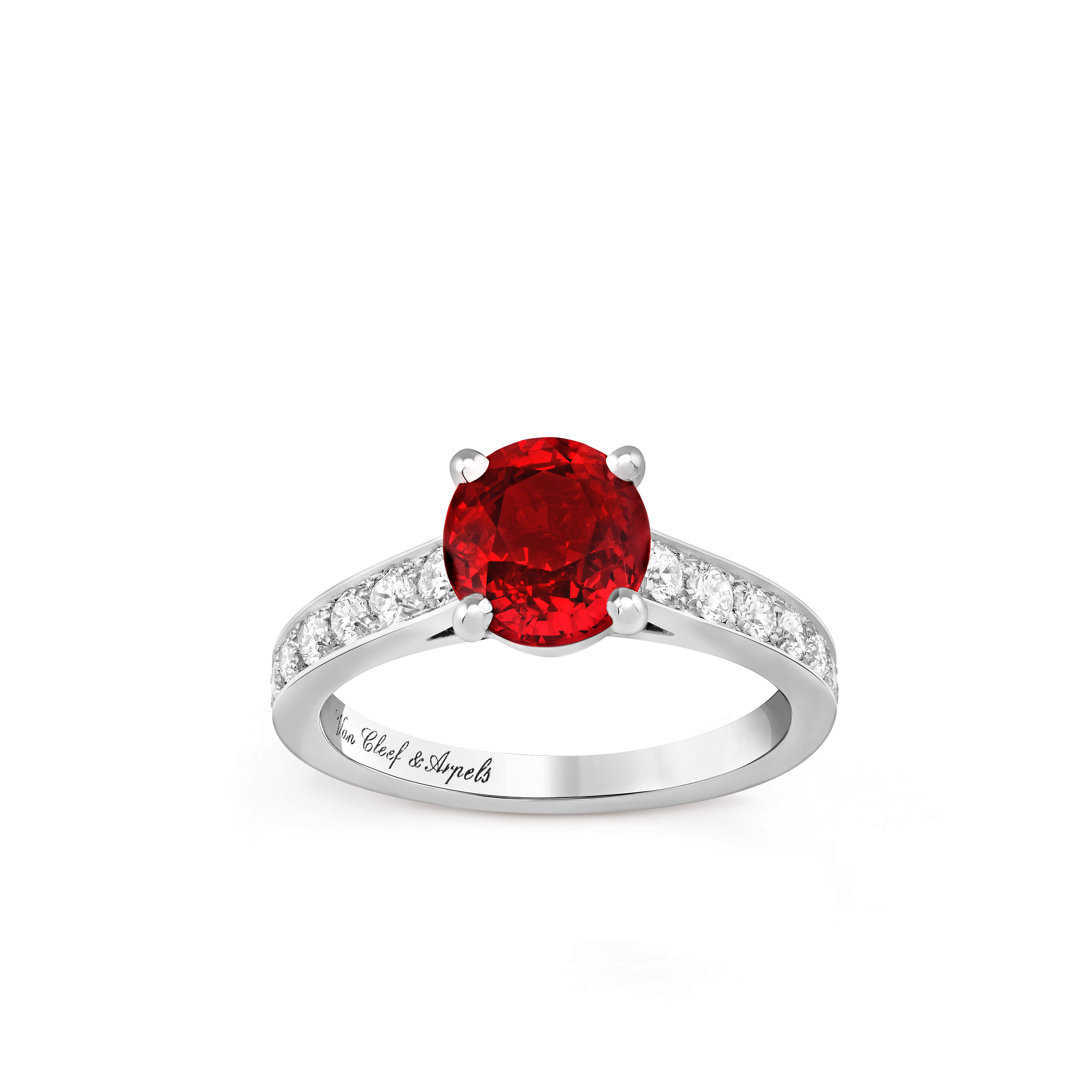 Solitaire Romance 2,31 cts Platine 950/1000 - Van Cleef & Arpels