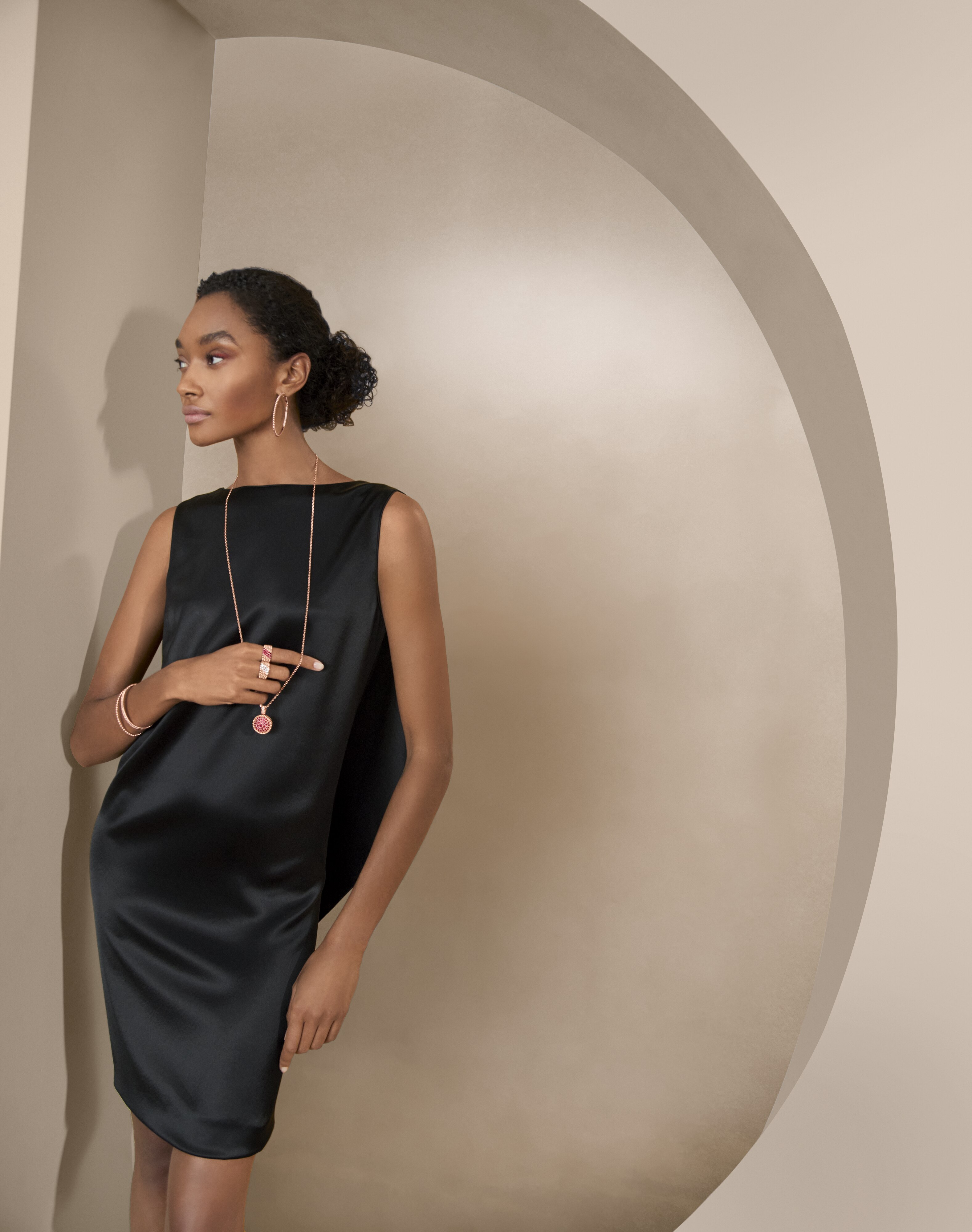 Perlée pearls of gold bracelet, extra small model 18K rose gold - Van ...